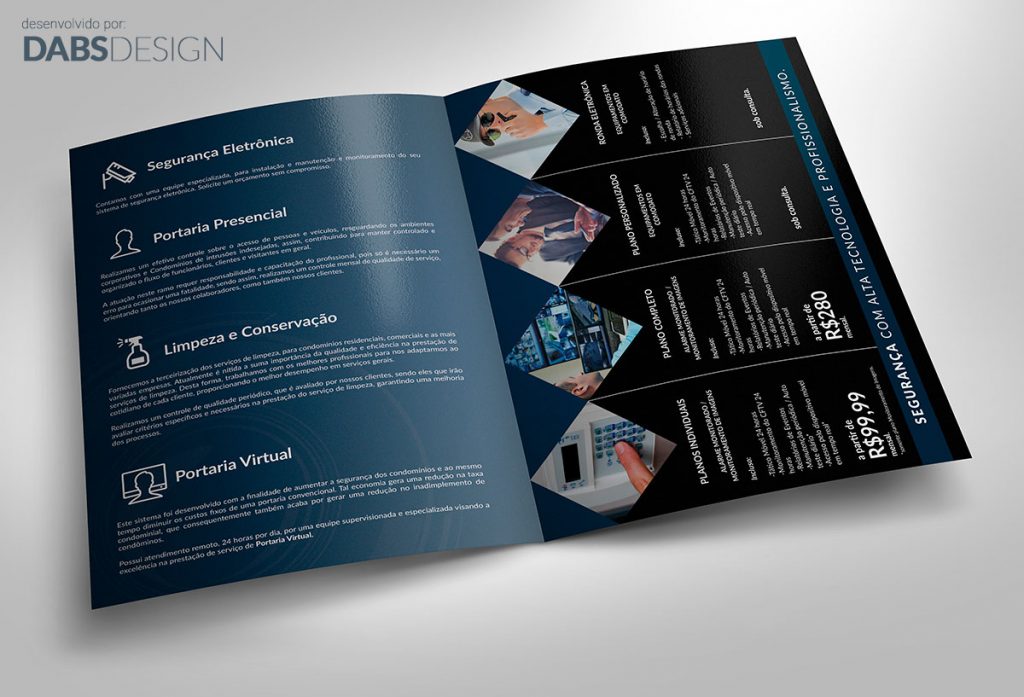 Criação Design para Folder Empresarial e Serviços: (41) 4101-4706
